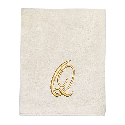 Click here for Avanti Monogram Initial Script Ivory & Gold Hand T... prices