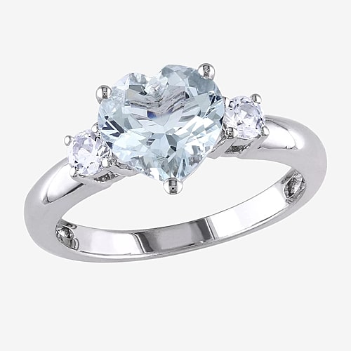 Click here for Modern Bride Gemstone Womens Genuine Blue Aquamari... prices
