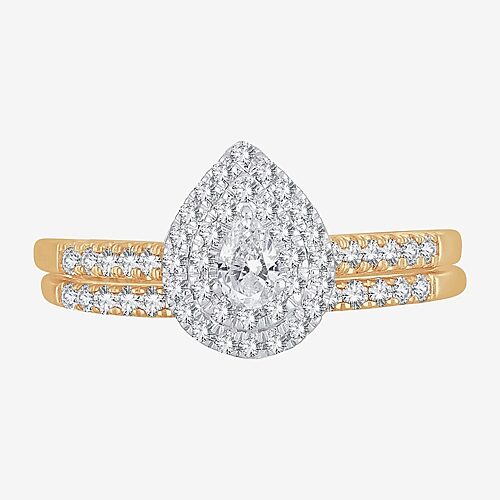 Click here for 1/2 CT.T.W. Natural Diamond Pear Shape Side Stone... prices