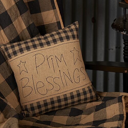 Click here for VHC Brands Country Check Square Throw Pillow  One... prices