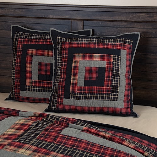 Click here for VHC Brands Shasta Cabin Reversible Euro Sham  One... prices