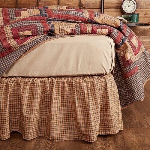 Click here for VHC Brands Clamont Bed Skirt  One Size  Brown prices