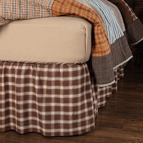 Click here for VHC Brands Sheridan Rustic Brown Bed Skirt  One Si... prices