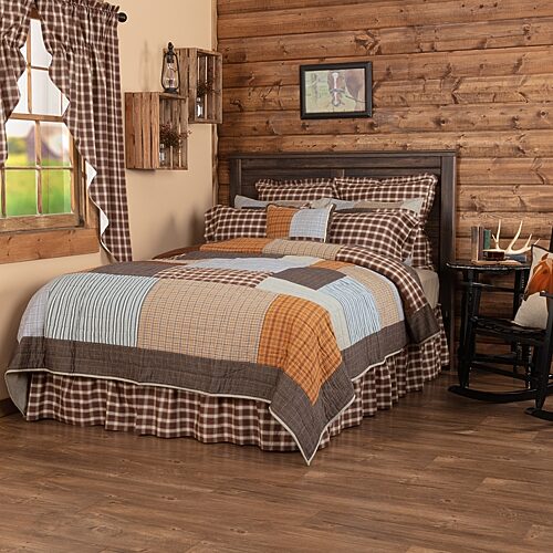 Click here for VHC Brands Sheridan Rustic Brown Quilt  One Size... prices