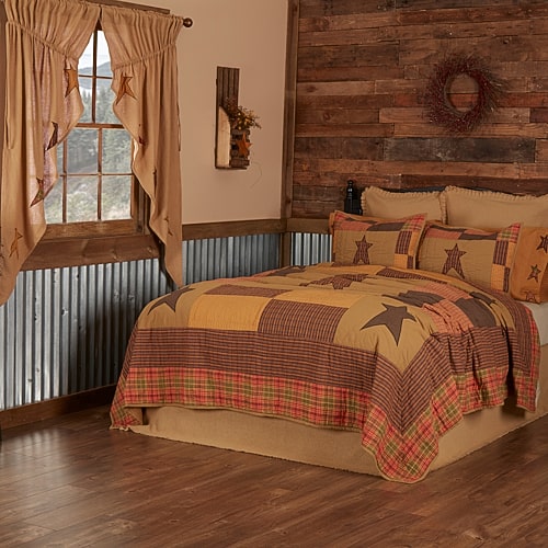Click here for VHC Brands Sutton Reversible Quilt  One Size  Brow... prices