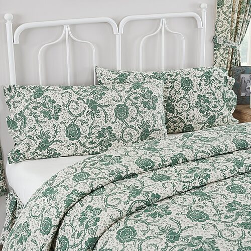 Click here for VHC Brands Dorset Pillowcases  One Size  Green prices