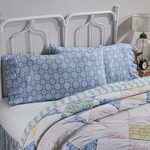 Click here for VHC Brands Jolie Pillowcases  One Size  Blue prices