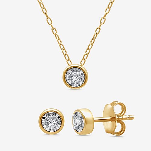 Click here for 1/4 CT. T.W. Lab Grown White Diamond 14K Gold Over... prices