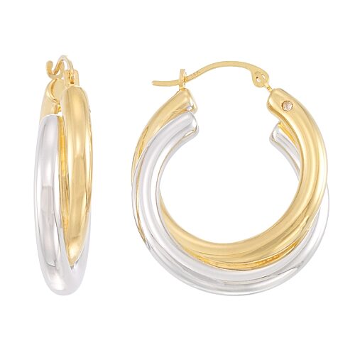 Click here for Gold Opulence Two Tone 14K Gold Over Diamond Resin... prices