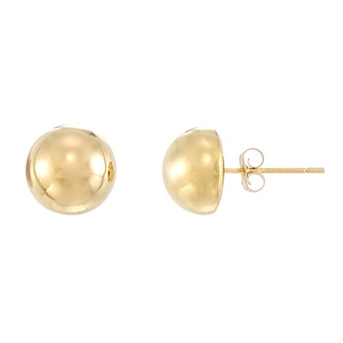 Click here for Gold Opulence 14K Gold Over Diamond Resin Stud Ear... prices