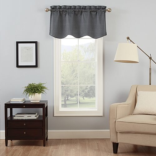 Click here for Eclipse Canova Rod-Pocket Valance  One Size  Black prices