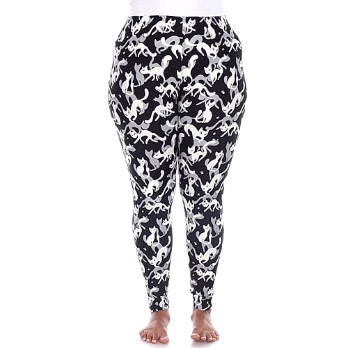 Click here for Plus Size White Mark High-Rise Cat Print Leggings prices