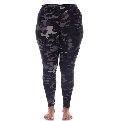 Click here for Plus Size White Mark High-Rise Camo Print Leggings prices