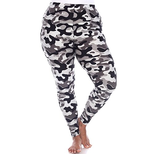 Click here for Plus Size White Mark High-Rise Camo Print Leggings prices