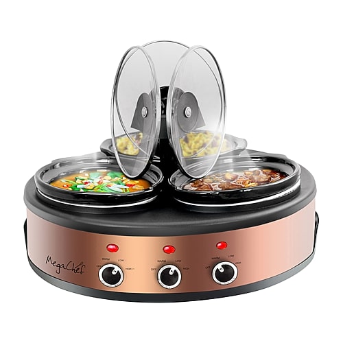 Click here for MegaChef Triple 1.5 Quart Slow Cooker and Buffet S... prices