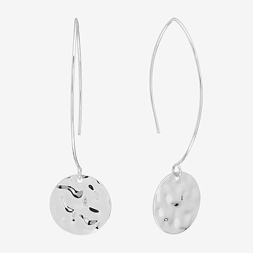 Click here for Silver Reflections Hammered Threader Womens Pure S... prices