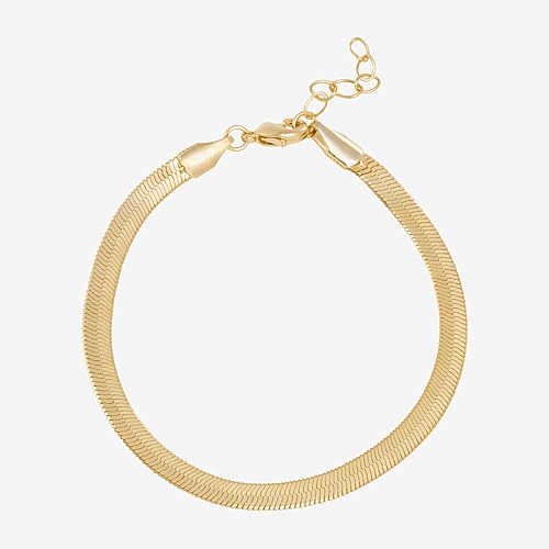 Click here for Silver Reflections Womens 14K Gold Over Brass 6 1/... prices
