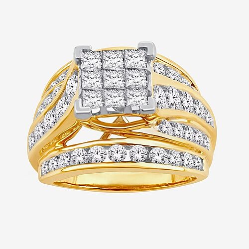 Click here for Womens 3 CT. T.W. Natural White Diamond 14K Gold S... prices