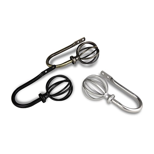 Click here for Rod Desyne Decorative Holdbacks with Cage Finials... prices