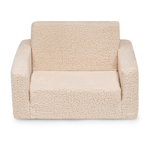 Click here for Cozee Flip Out Sherpa Chair  One Size  Brown prices