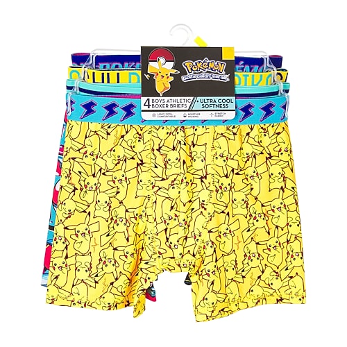 Click here for Boys Handcraft Pokemon(tm) 4pk. Boxer Briefs prices