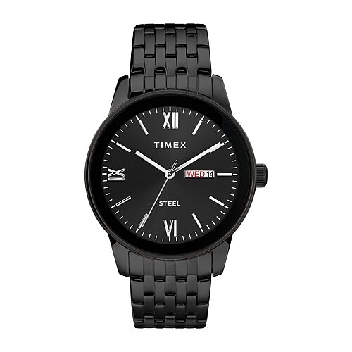 Click here for Timex Mens Black Stainless Steel Bracelet Watch Tw... prices
