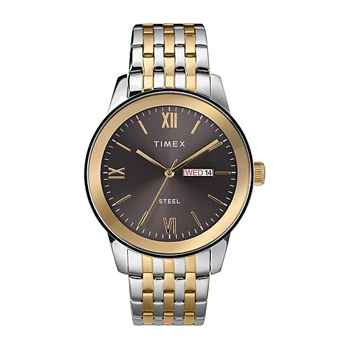Timex Mens Two Tone Stainless Steel Bracelet Watch Tw2t50500ji  One Size