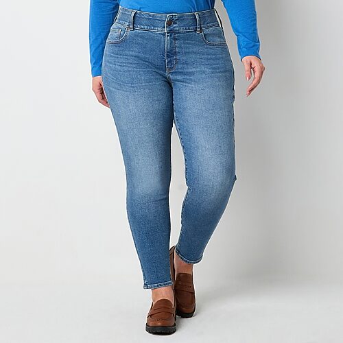 Click here for a.n.a Womens Plus Mid Rise Skinny Fit Jean  28w  B... prices