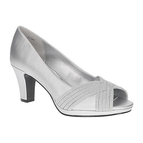 Click here for Easy Street Womens Lavish Platform Pumps - Silver... prices