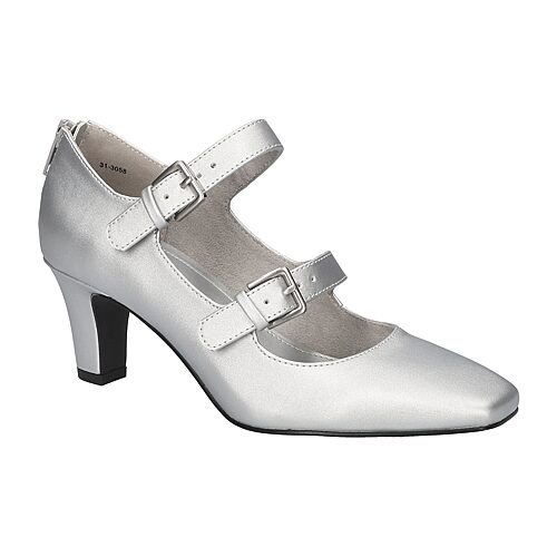 Click here for Easy Street Womens Willis Mary Jane Pumps - Silver... prices