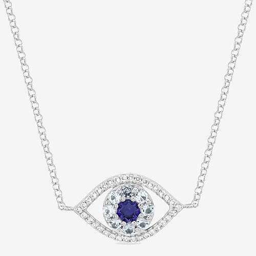 Click here for Womens Lab Created Blue Ceylon Sapphire Sterling S... prices