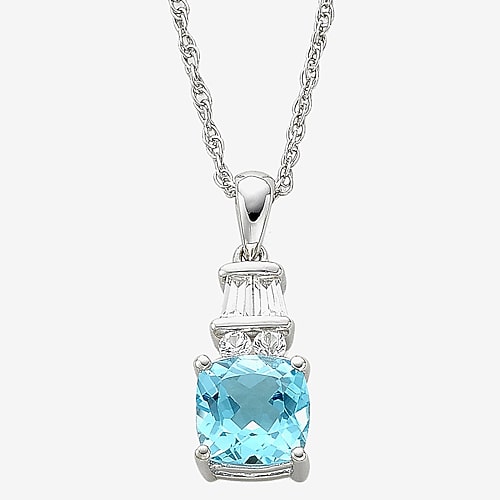 Click here for Genuine Blue Topaz and Lab-Created White Sapphire... prices