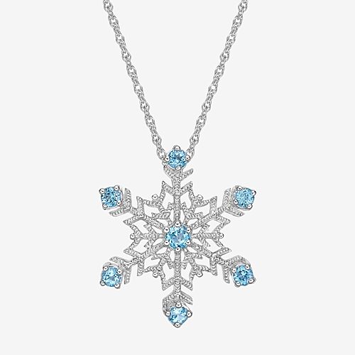 Click here for Womens Genuine Blue Topaz Sterling Silver 18 Inch... prices