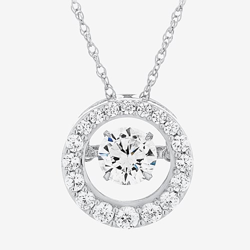 Click here for DiamonArt Dancing Cubic Zirconia Sterling Silver C... prices