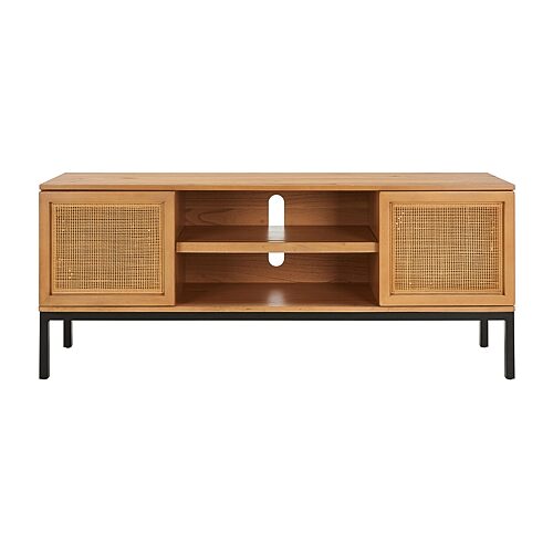 Click here for Zadie 1 Shelf Rattan Media Stand - Natural prices