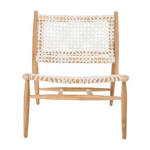 Click here for Safavieh Bandelier Leather Weave Accent Chair prices