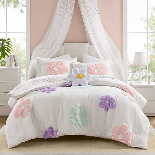 Click here for Intelligent Design Gracie Floral Reversible 4-Pc.... prices
