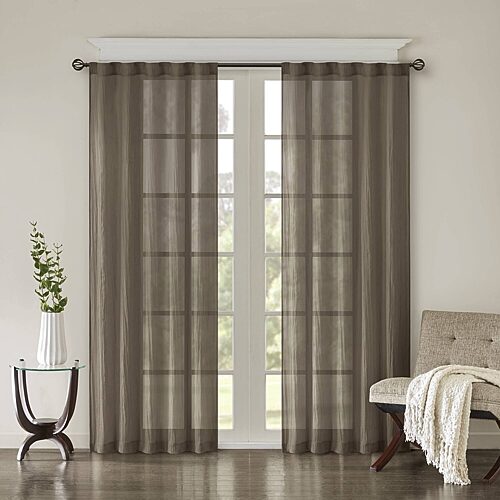 Click here for Madison Park Kaylee Rod Pocket Sheer Set of 2 Curt... prices