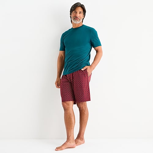 Click here for Stafford Mens Crew Neck Short Sleeve Pajama Top  L... prices