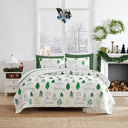 Click here for Avanti Christmas Trees Reversible 2-Pc. Quilt Set... prices