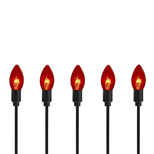 Click here for Set of 10 Orange C9 Bulb Halloween Pathway Markers... prices
