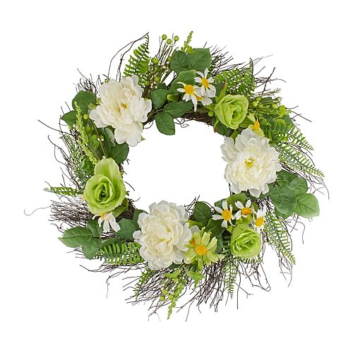 Click here for Northlight 22in Mixed Floral Wreath  One Size  Gre... prices