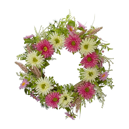 Click here for Northlight 23in Chrysanthemum And Berry Floral Wre... prices