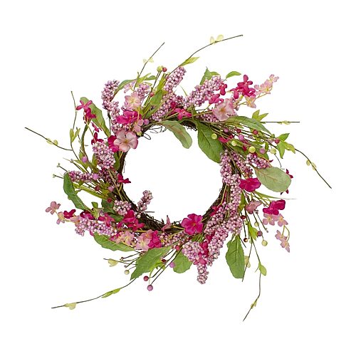 Click here for Northlight 18in Geranium And Berry Spring Floral W... prices