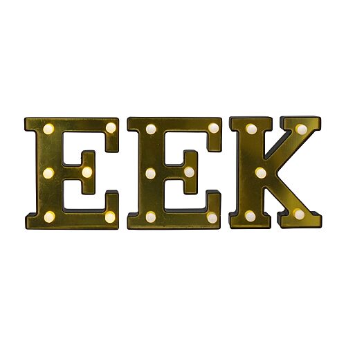 Click here for Northlight 6.5in Led Gold Eek Marquee Lights  One... prices