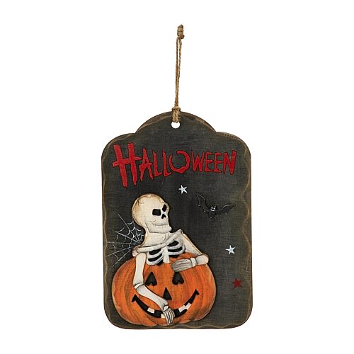Click here for Northlight 9.75in Skeleton And Jack-O-Lantern Wall... prices
