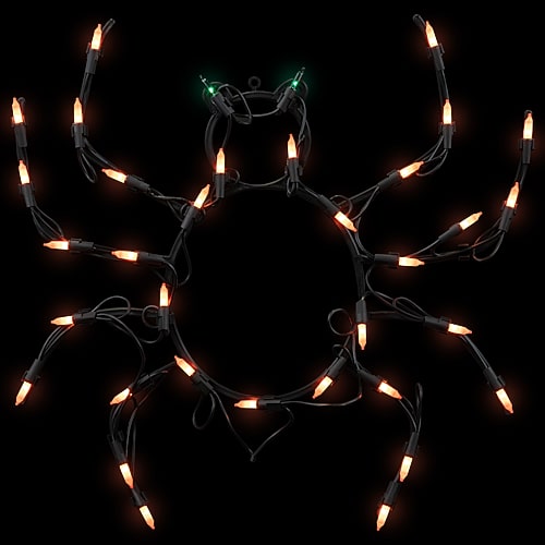 Click here for Northlight 15in Black And Orange Lighted Spider De... prices