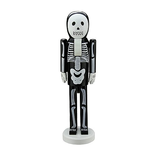 Click here for Northlight 14in Black And White Skeleton Wood Nutc... prices