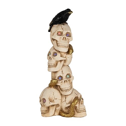 Click here for Northlight 27.5in Led Lighted Skull Tower With Rav... prices