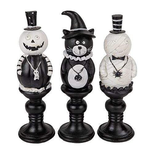 Click here for Northlight 8.25in Candlestick 3-pc. Halloween Tabl... prices